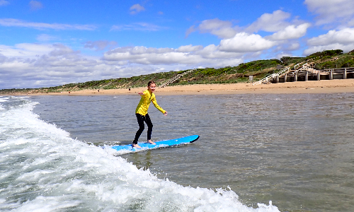 Surfing fun at Ocean Grove - Cottage by the Sea